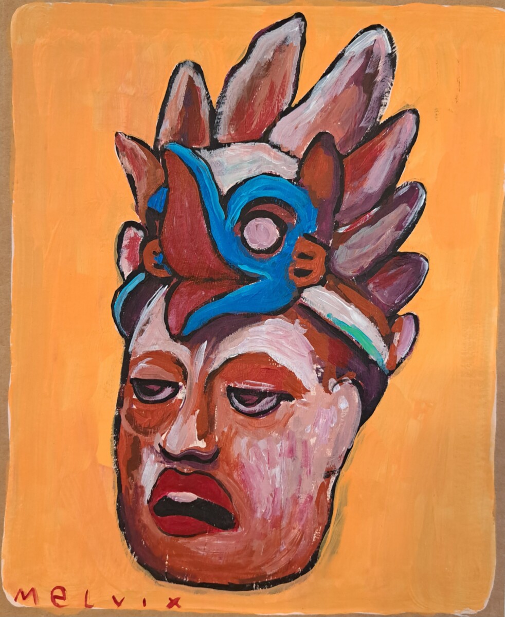 Cabeza maya – Melvix